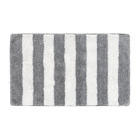 Click here for Garland Rug Beach Stripe Bath Rug  One Size  Gray prices