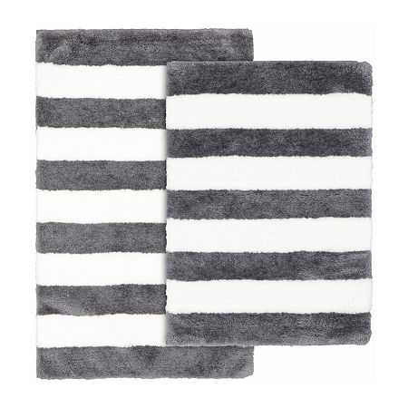 Click here for Garland Rug Beach Stripe 2-pc. Bath Rug Set  One S... prices