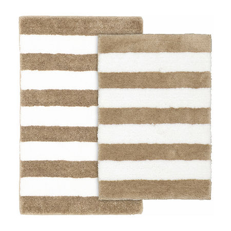 Click here for Garland Rug Beach Stripe 2-pc. Bath Rug Set  One S... prices