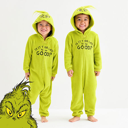 Click here for Toddler Unisex Dr. Seuss Grinch Fleece Hooded Long... prices