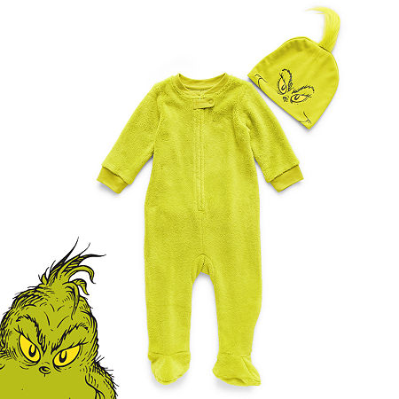 Click here for Baby Unisex Dr. Seuss Grinch Fleece Long Sleeve Ma... prices
