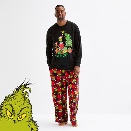 Click here for Mens Dr. Seuss Grinch Microfleece Crew Neck Long S... prices