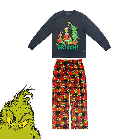 Click here for Mens Dr. Seuss Grinch Microfleece Crew Neck Long S... prices