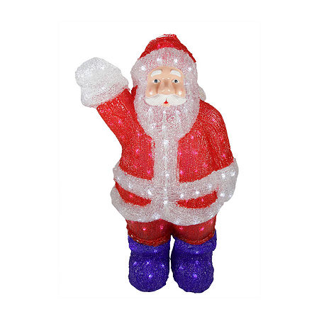 Click here for 24 Lighted Commercial Grade Acrylic Santa Claus Ch... prices