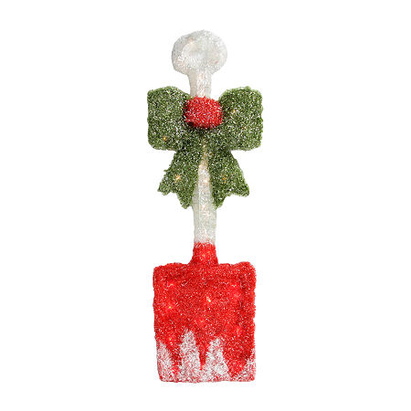 Click here for 32 Lighted Tinsel Snow Shovel with Bow Christmas W... prices