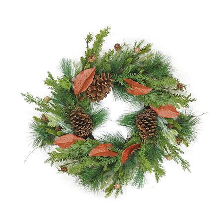 Click here for Mixed Pine with Red Leaves and Pine Cones Artifici... prices