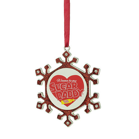 Click here for 3.5 Red and Silver Snowflake Sugar Daddy Candy Log... prices