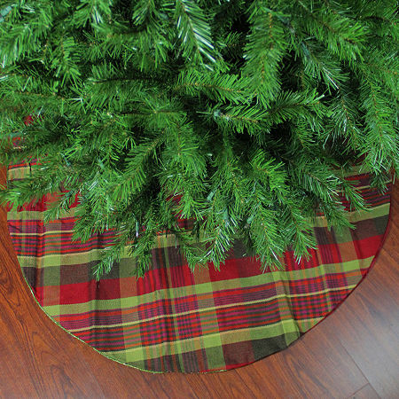 Click here for Northlight 48in Plaid With Shimmer Trim Indoor Tre... prices