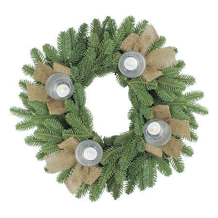 Click here for Green and Brown Pine Artificial Christmas Wreath w... prices