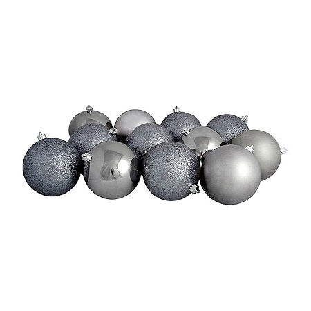 Click here for Northlight Gray 4-Finish Ball 12-pc. Christmas Orn... prices