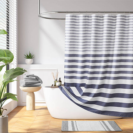 Click here for Madison Park Ariana Ombre Waffle Shower Curtain  7... prices