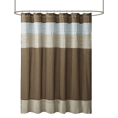 Click here for Madison Park Amherst Faux Silk Shower Curtain  72... prices