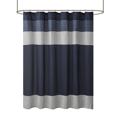 Click here for Madison Park Amherst Faux Silk Shower Curtain  72... prices
