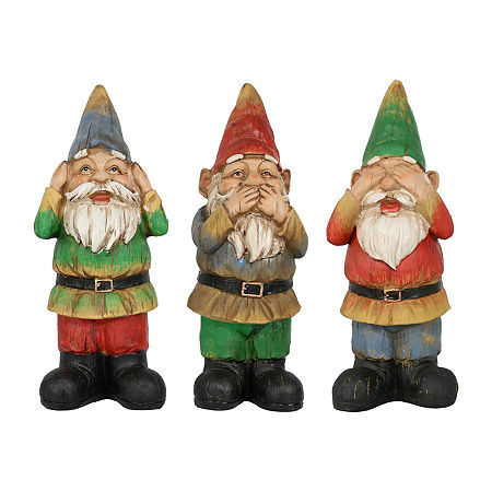 Click here for Net Health Shops Wise Outdoor Statue Set 3-pc. Gno... prices