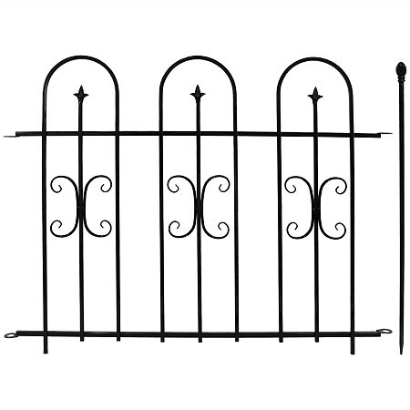 Click here for Net Health Shops Border Fence Panels Metal 2-pc. G... prices