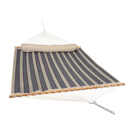 Click here for Two-Person Quilted Fabric Hammock with Spreader Ba... prices
