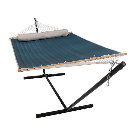 Click here for Hammock with Stand  One Size  Blue prices