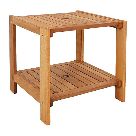 Click here for Weather Resistant Side Table  One Size  Brown prices