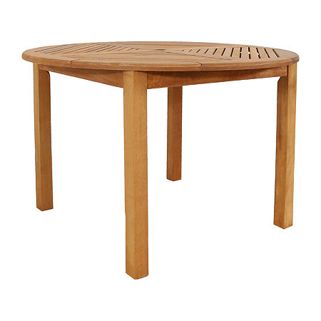 Click here for Meranti Wood Patio Dining Table  One Size  Brown prices