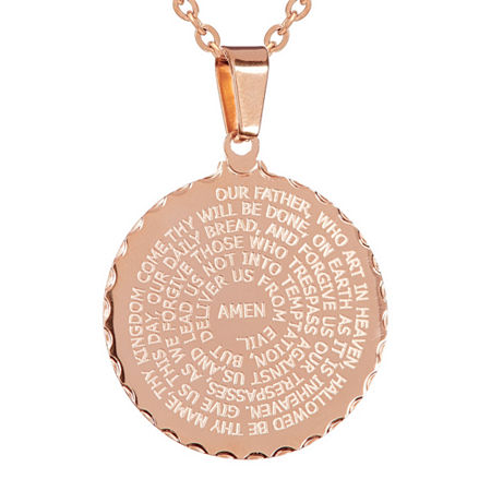 Click here for Mens 18K Gold over Stainless Steel Pendant Necklac... prices