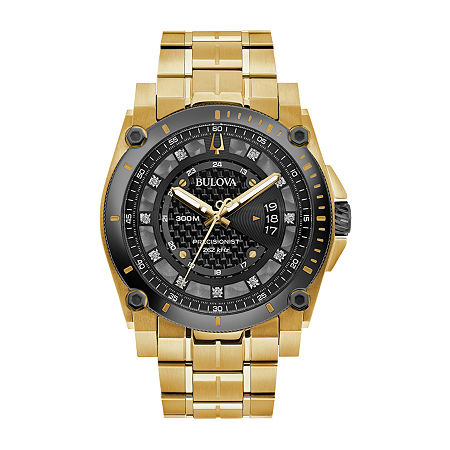 Click here for Bulova Mens Precisionist Diamond-Accent Gold-Tone... prices