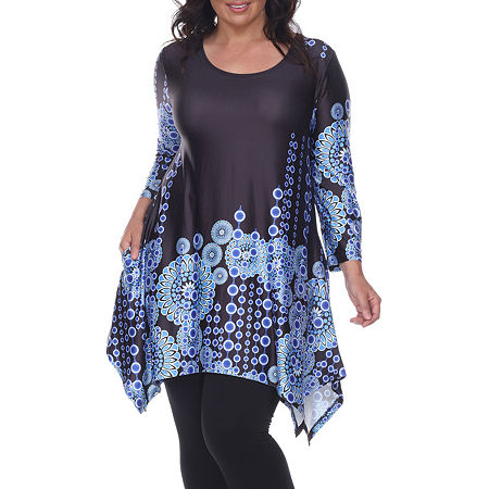 Click here for Plus Size White Mark Rella Tunic Top prices