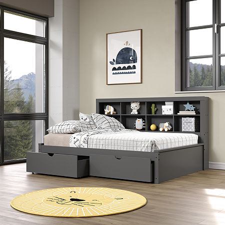 Click here for Bookcase Full Daybed with Dual Underbed Drawers  O... prices
