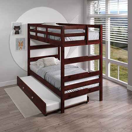 Click here for Promo Shaker Twin over Twin Bunkbed with Twin Trun... prices