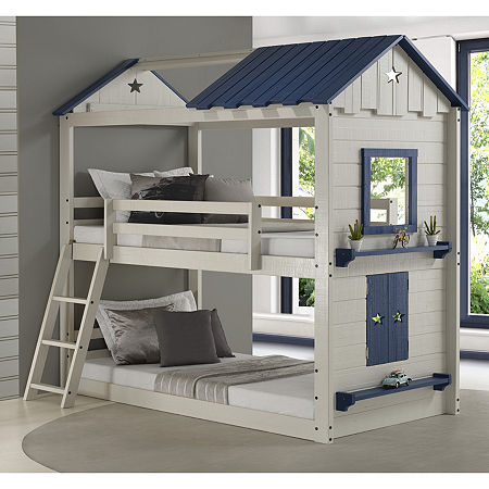 Click here for Star Gazer Twin over Twin Bunkbed  One Size  Gray prices