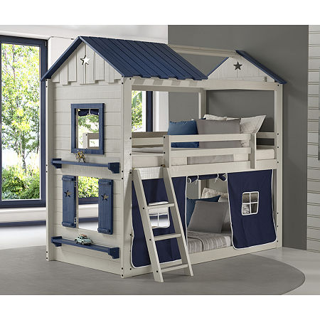 Click here for Star Gazer Twin over Twin Bunkbed with Blue Tent... prices