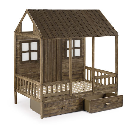 Click here for Front Porch Twin Loft Bed with Dual Storage Drawer... prices