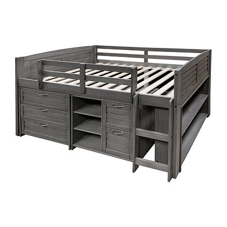 Click here for Louver Twin Modular Low Loft Bed - Group A  One Si... prices