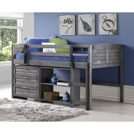 Click here for Louver Twin Modular Low Loft Bed - Group C  One Si... prices