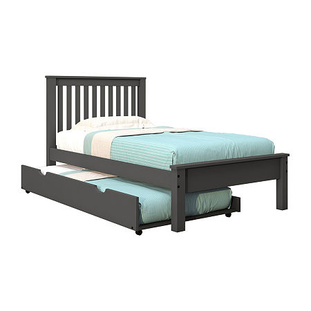 Click here for Contempo Twin Bed With Trundle  One Size  Gray prices