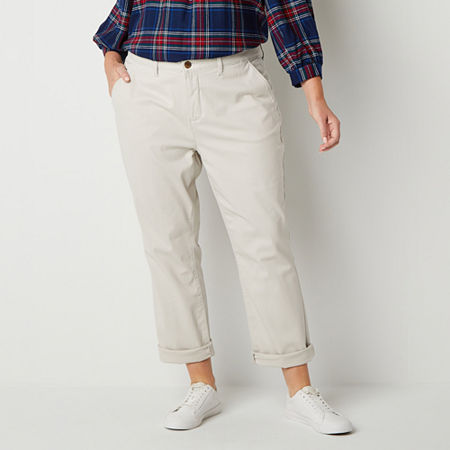 Click here for St. Johns Bay Plus Womens Relaxed Fit Girl Friend... prices