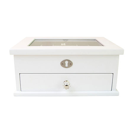 Mele & Co Mini Lili Wooden Jewelry Box - White