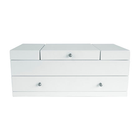 Click here for Mele Co. Everly Wooden Triple Lid Jewelry Box in W... prices