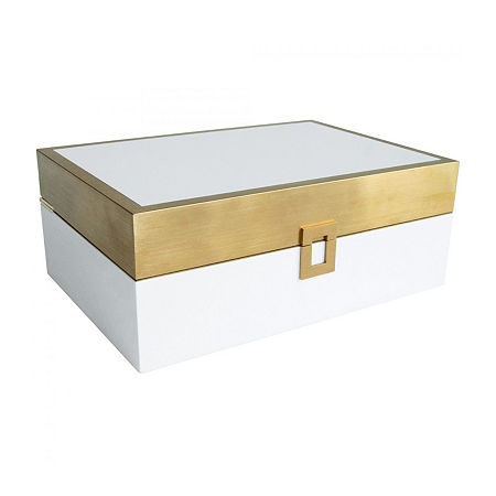 Click here for Mab London Jewelry Box With Lacquer Finish - White prices
