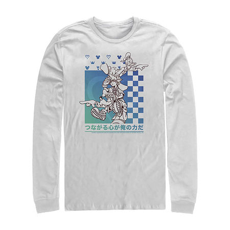 Click here for Mens Long Sleeve Graphic T-Shirt  Small  White prices