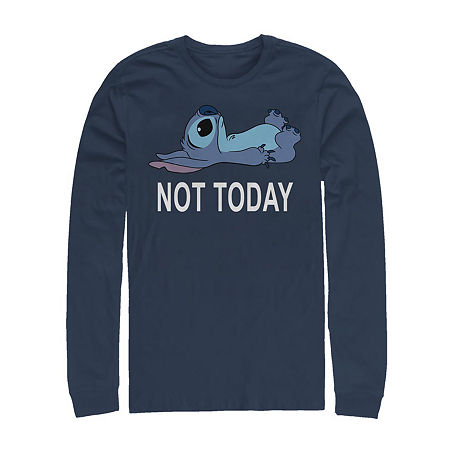 Click here for Mens Long Sleeve Stitch Graphic T-Shirt  Medium  B... prices