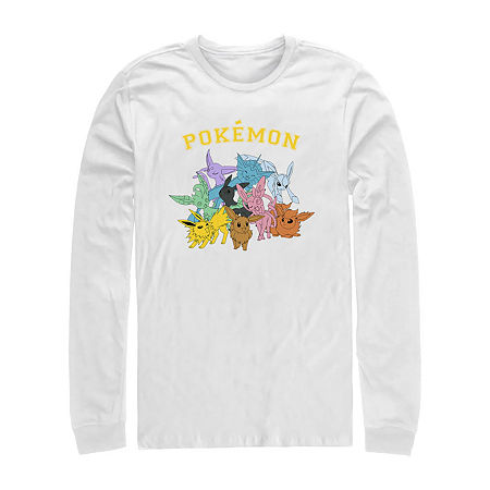 Click here for Mens Long Sleeve Pokemon Graphic T-Shirt  Small  W... prices