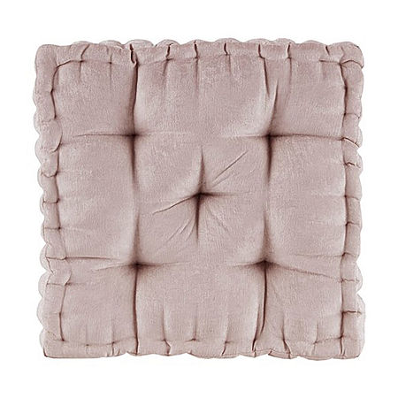 Intelligent Design Azza Chenille Decorative Floor Pillow  20 x 20 - Blush