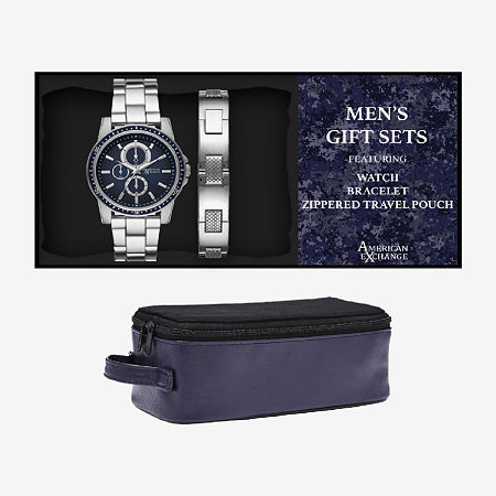 Click here for American Exchange Mens Silver Tone 3-pc. Watch Box... prices