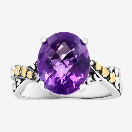 Click here for Effy Amethyst Twist Two-Tone Statement Ring (4-7/8... prices