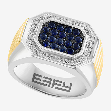 Click here for Effy Final Call Mens Genuine Blue Sapphire Sterlin... prices