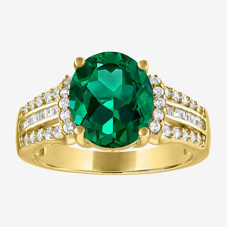 Click here for Womens Gemstone 14K Gold Over Silver Oval Cocktail... prices