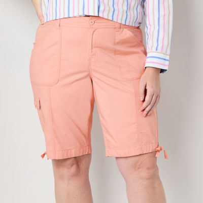 St. John's Bay Womens 11 1/2" Mid Rise - Plus Bermuda Short - JCPenney