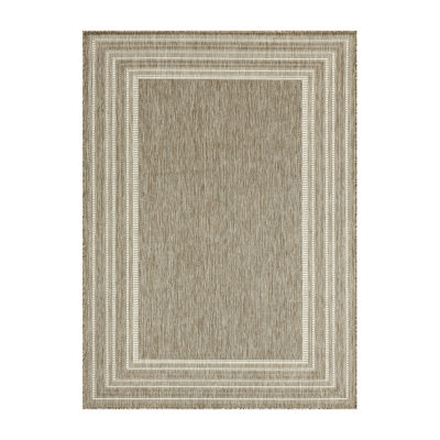 Nicole Miller Country Layla Bordered Outdoor Rectangular Area Rug ...