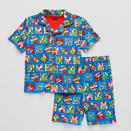 Click here for Little & Big Kid Boys Super Mario V-Neck Short Sle... prices