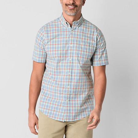 Click here for St. Johns Bay Stretch Poplin Mens Short Sleeve Sli... prices